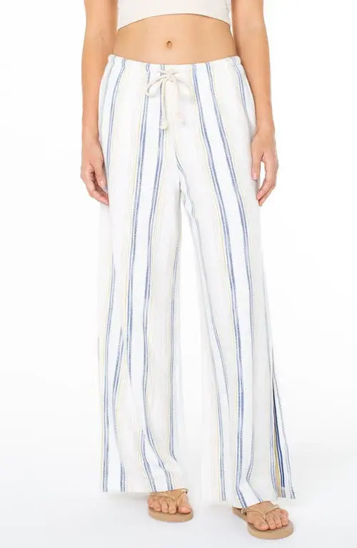Roxy Striped Cotton-blend Drawstring Pants