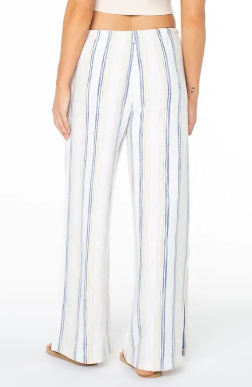 Roxy Striped Cotton-blend Drawstring Pants