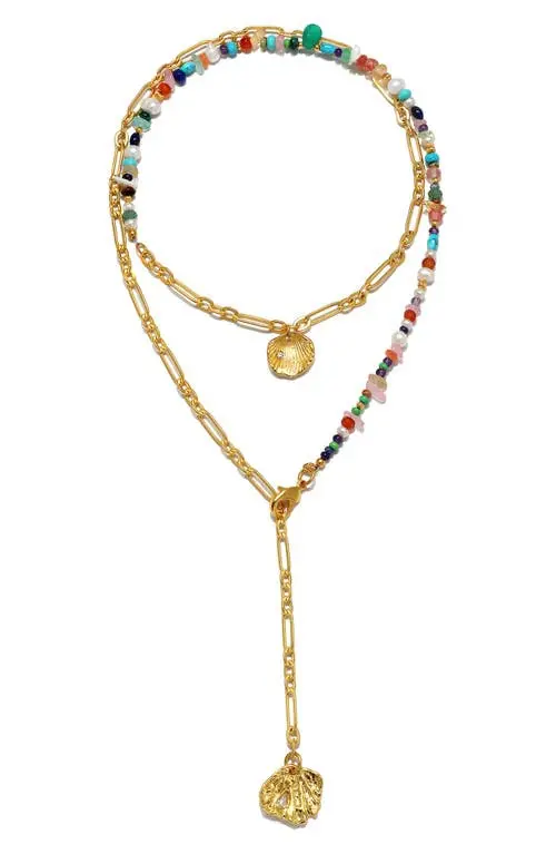 Sequin Rickie Layered Convertible Necklace - Multi/gold