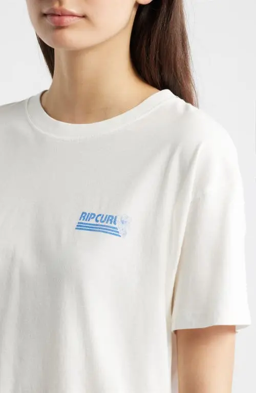 Rip Curl Ocean Break Relaxed Graphic T-shirt - Bone