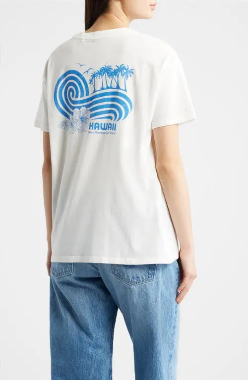 Rip Curl Ocean Break Relaxed Graphic T-shirt - Hawaii Bone