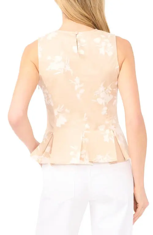 CECE DUPRAZ Floral Peplum Top
