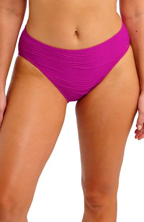 Fantasie Beach Waves Mid-rise Bikini Bottoms - Bright Fuchsia