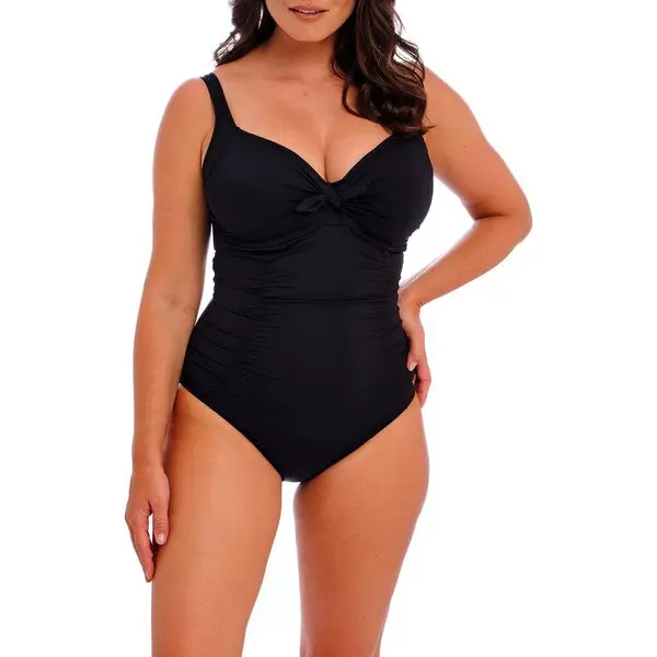 Fantasie Merissa Underwire Twist Front One-piece Swimsuit - Black