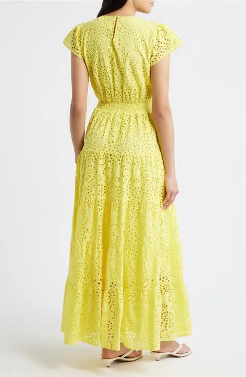 LAYERED WITH LOVE Eyelet Maxi Dress