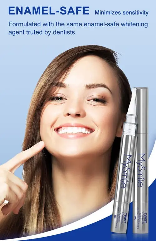 MYSMILE Teeth Whitening Pen Kit 14 Treatmentsnon-sensitive Teeth Whitening Gel Pen