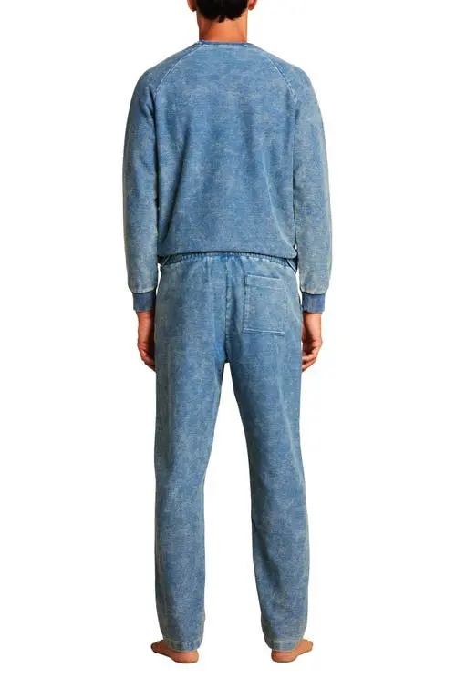 Barefoot Dreams Denim Wash Knit Drawstring Track Pants