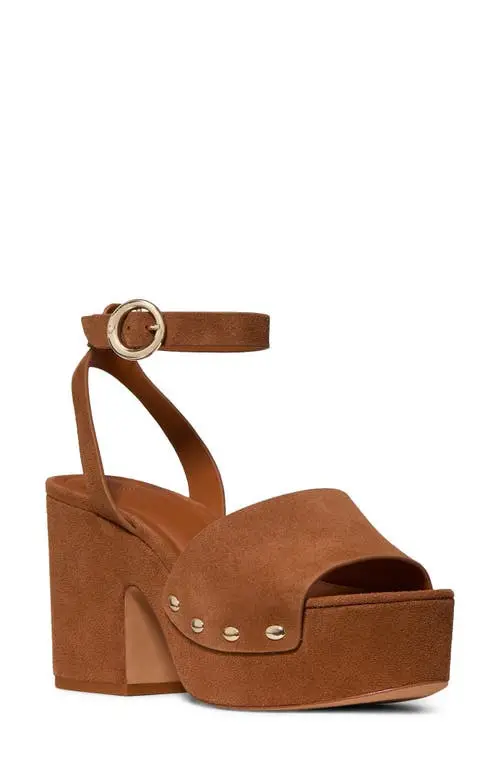 Kate Spade New York Halo Ankle Strap Platform Sandal - Saddle