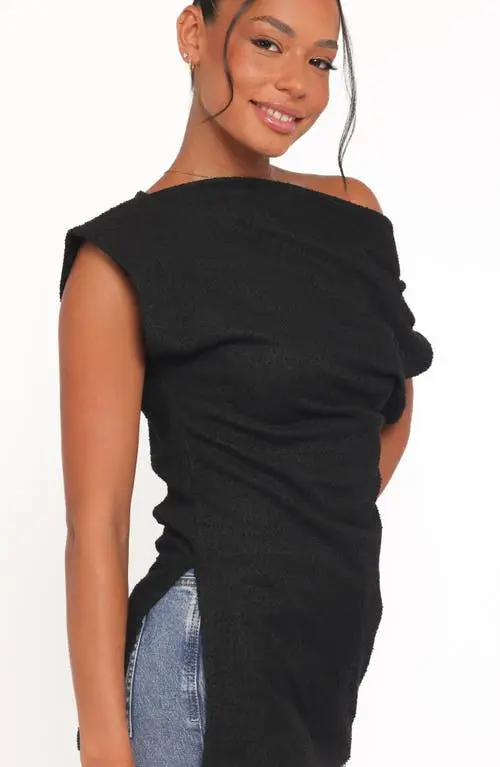 PETAL & PUP Selma One-shoulder Knit Top