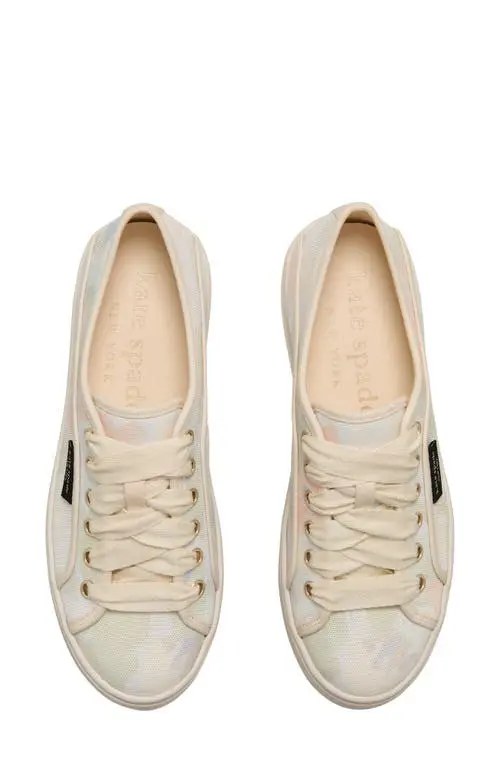 Kate Spade New York Sam Icon Platform Sneaker - Beige Multi