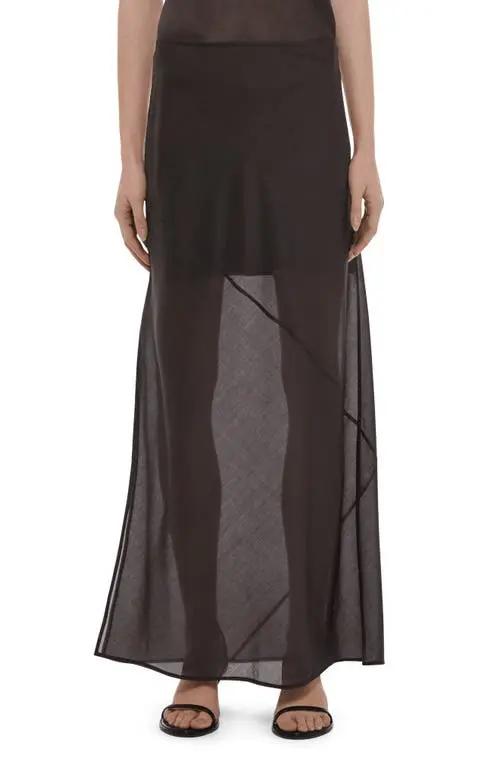 Helmut Lang Layered Semisheer Skirt