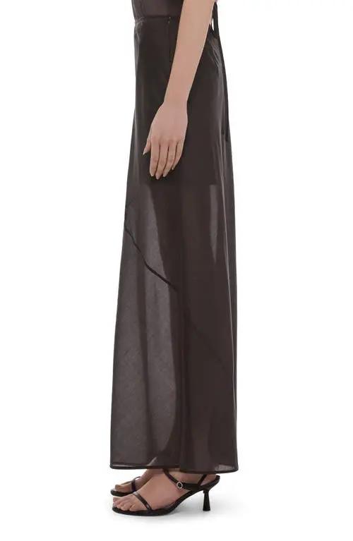 Helmut Lang Layered Semisheer Skirt