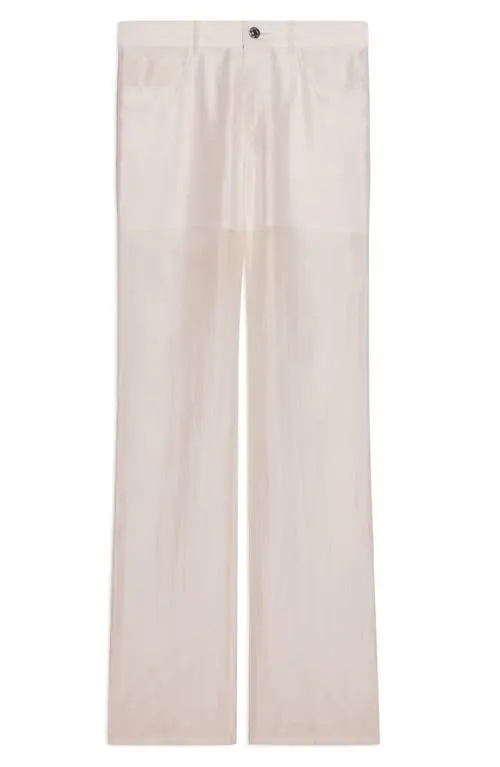Helmut Lang Sheer Bootcut Tencel Blend Pants