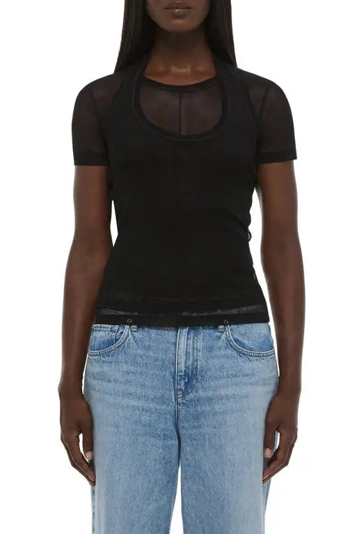 Helmut Lang Layered Mesh Top