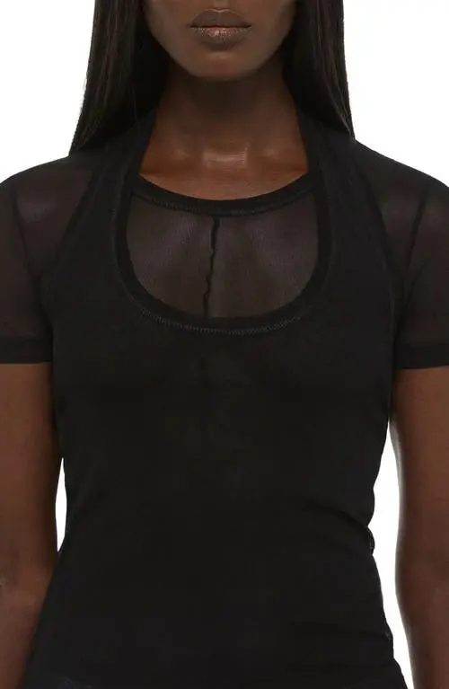 Helmut Lang Layered Mesh Top