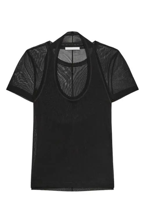 Helmut Lang Layered Mesh Top
