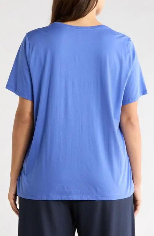 Eileen Fisher Crewneck Organic Cotton T-shirt - Blue Star