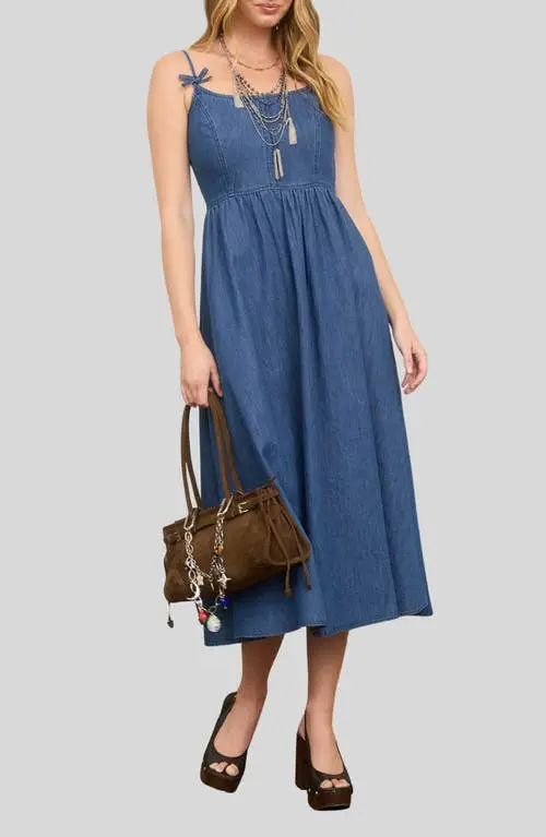 BLU PEPPER Bow Strap Dress