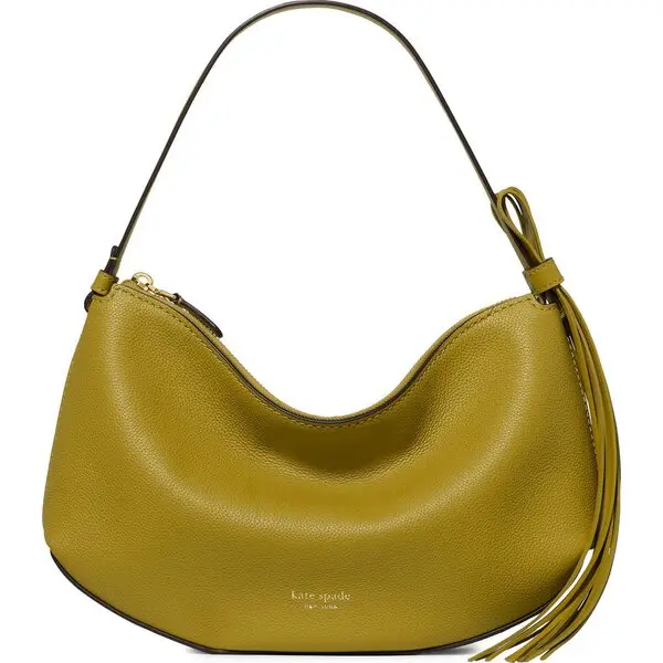 Kate Spade New York Loop Pebble Leather Shoulder Bag - Laurel Leaf
