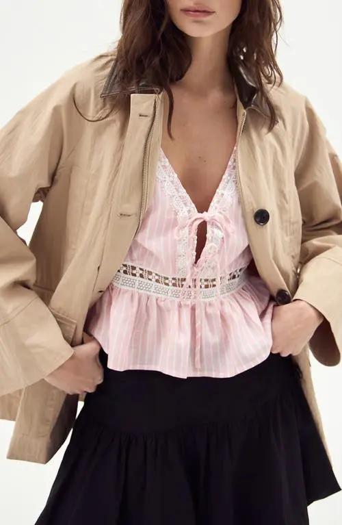 Deluc Cotton Blend Barn Jacket - Camel
