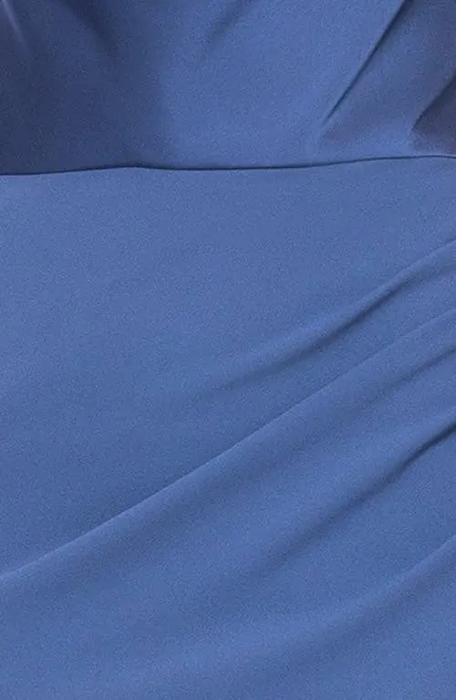 Betsy & Adam Cowl Neck Satin Dress
