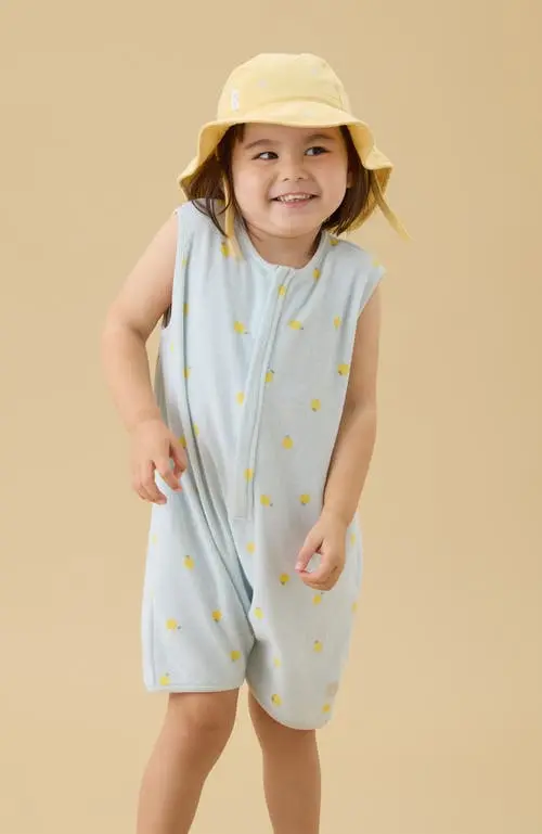MORI Lemon Print Towelling Romper