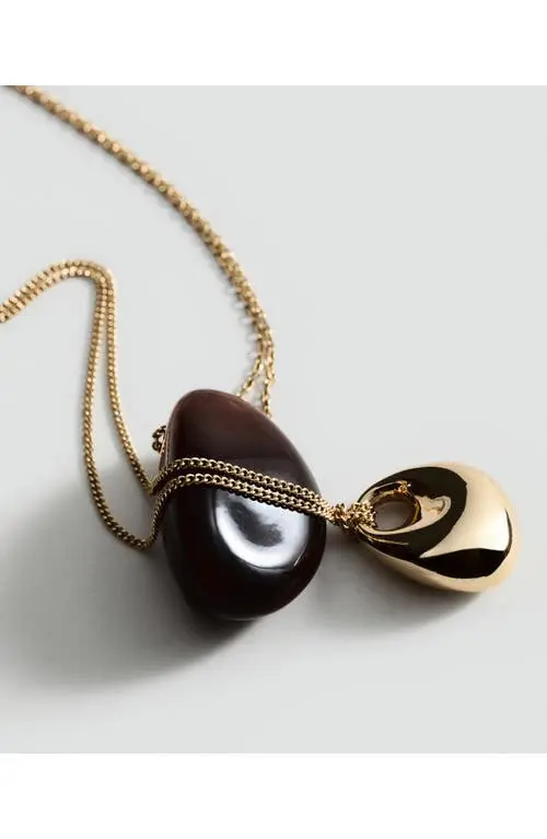 Mango Double Pendant Chain Necklace
