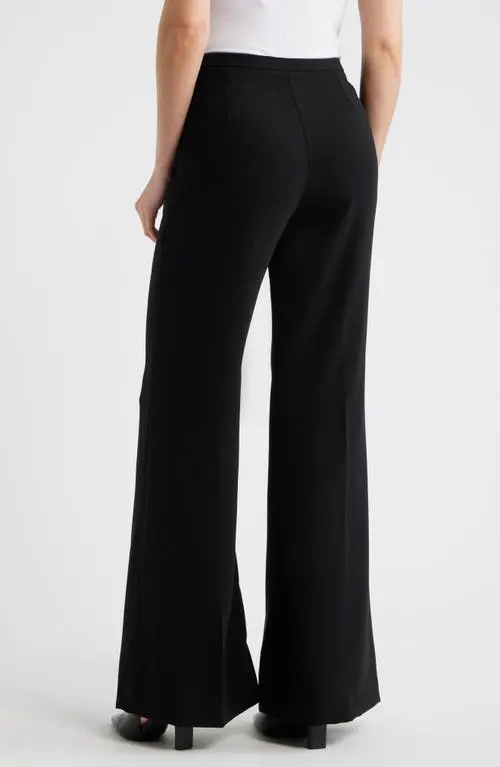 Mango High-waist Wide Leg Pants - Black