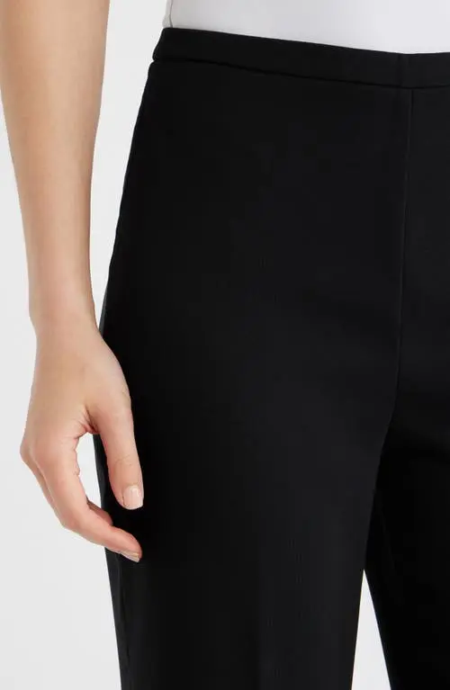 Mango High-waist Wide Leg Pants - Black