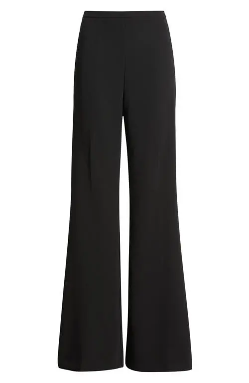 Mango High-waist Wide Leg Pants - Black