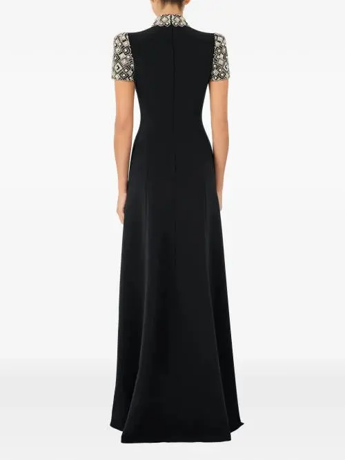Jenny Packham Embellished Maxi Gown - Liquorice