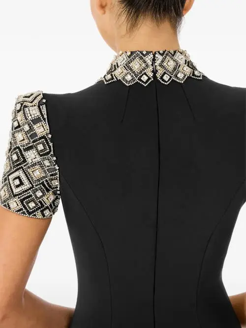 Jenny Packham Embellished Maxi Gown - Liquorice