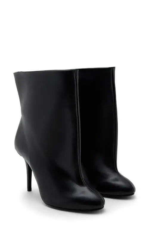 Mango Leather Stiletto Bootie