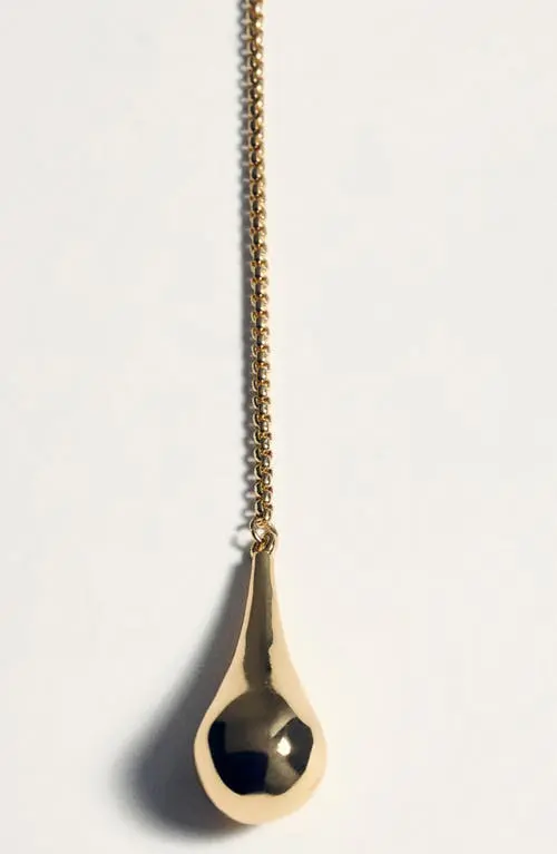 Mango Teardrop Pendant Chain Necklace