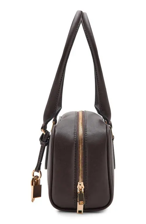 Mango Faux Leather Bowling Bag