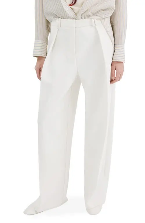 Mango Pleated Wide-leg Pants