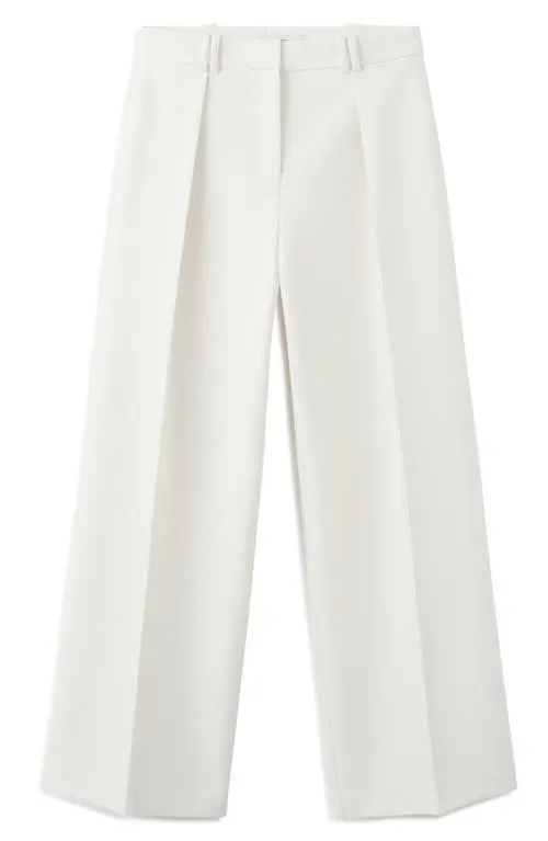 Mango Pleated Wide-leg Pants
