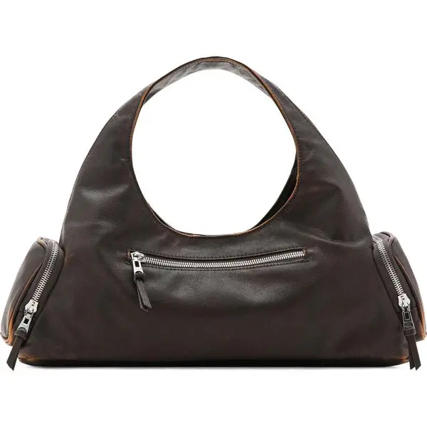 Mango Faux Leather Shoulder Bag