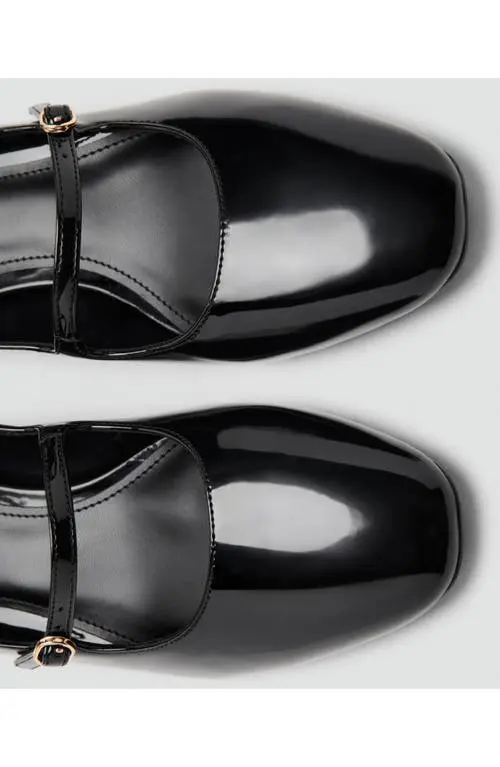 Mango Mary Jane Flats