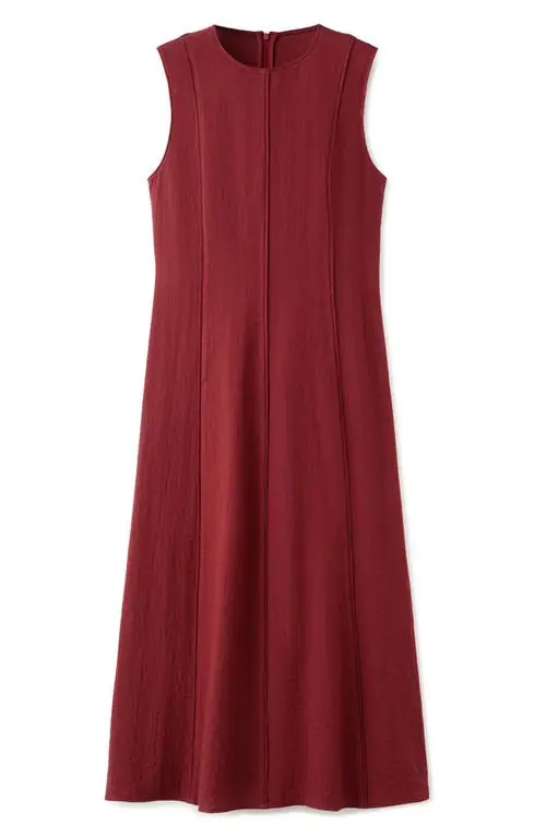Mango A-line Midi Dress - Cherry
