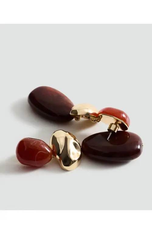 Mango Statement Drop Earrings