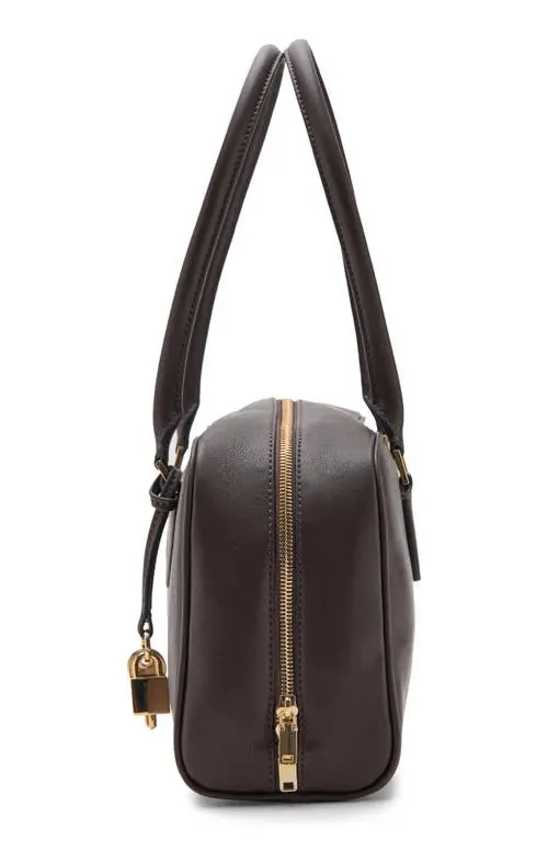 Mango Faux Leather Bowling Bag