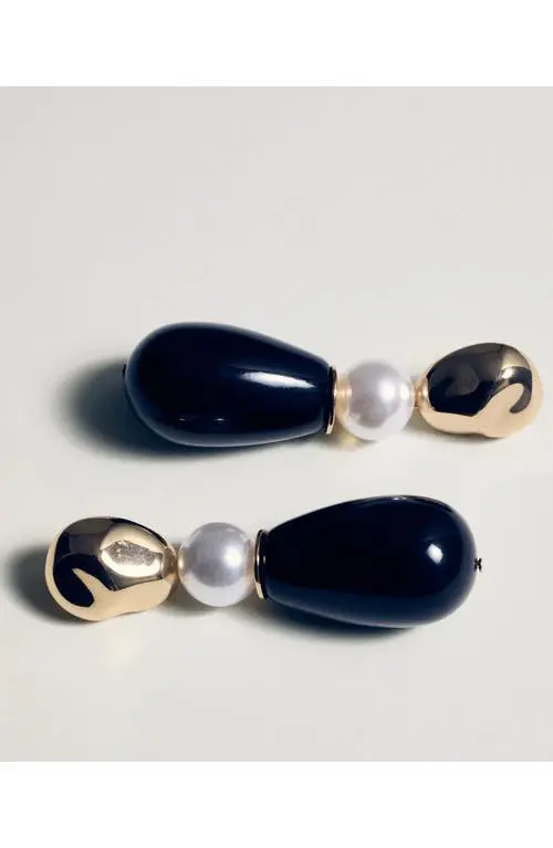 Mango Faux Pearl Drop Earrings