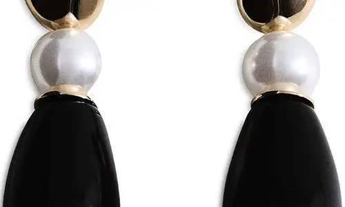 Mango Faux Pearl Drop Earrings