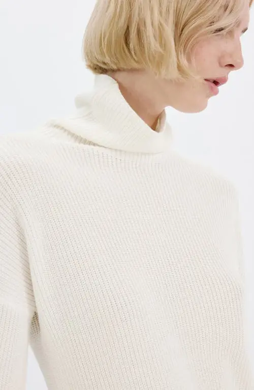 Mango Bell Sleeve Turtleneck Sweater