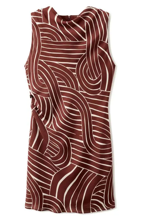 Mango Geometric Print Sheath Dress