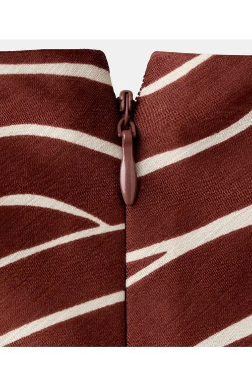 Mango Geometric Print Sheath Dress