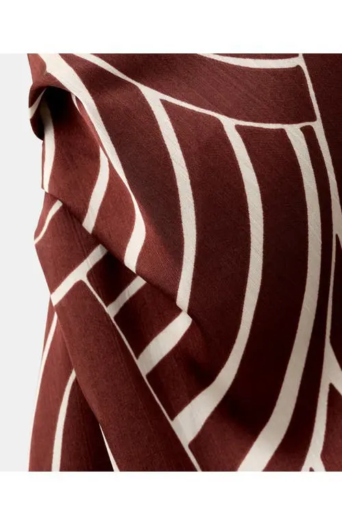 Mango Geometric Print Sheath Dress