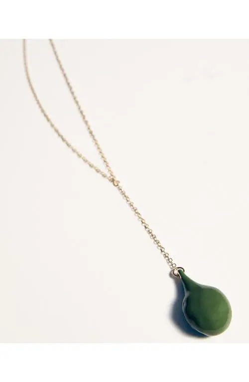 Mango Teardrop Pendant Y Necklace