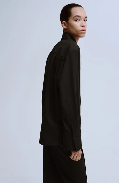 Mango Straight Fit Pocket Button-up Shirt - Chocolate